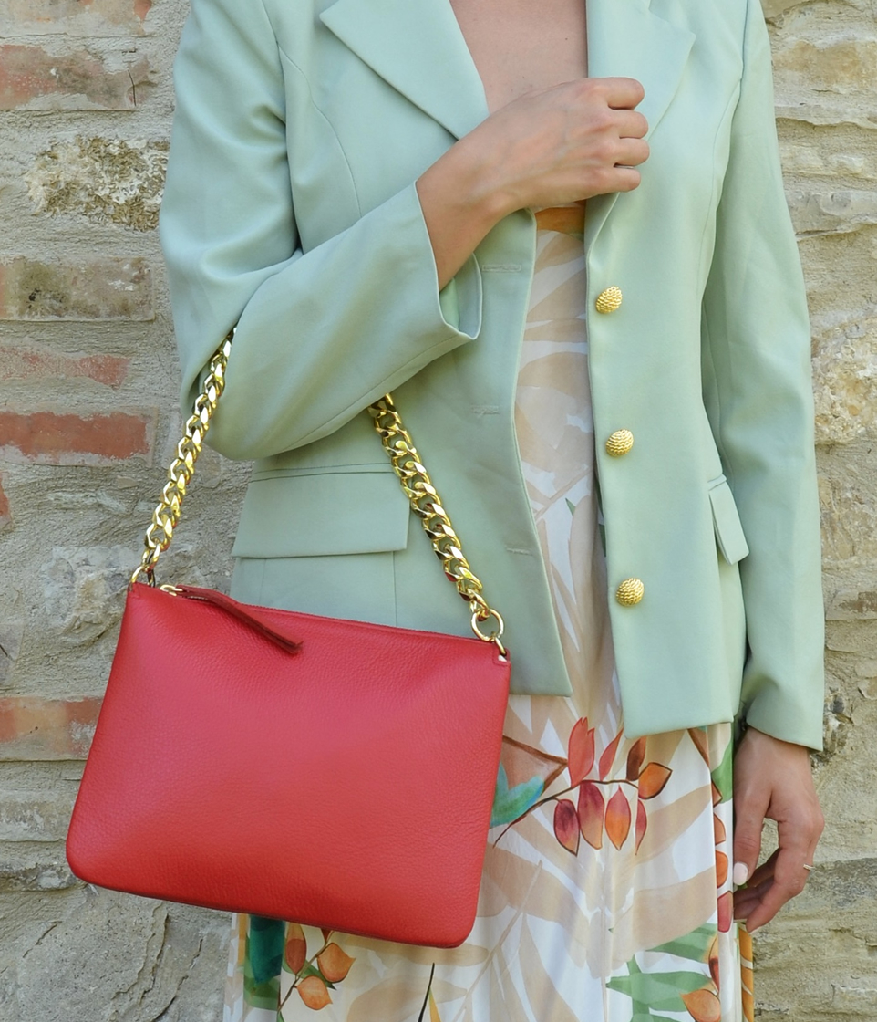 Clutch media tre scomparti Enrica - Montini Bags